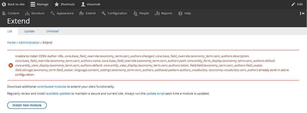 How To Fix Unable To Install Module Name Already Exists In Active Configuration How To